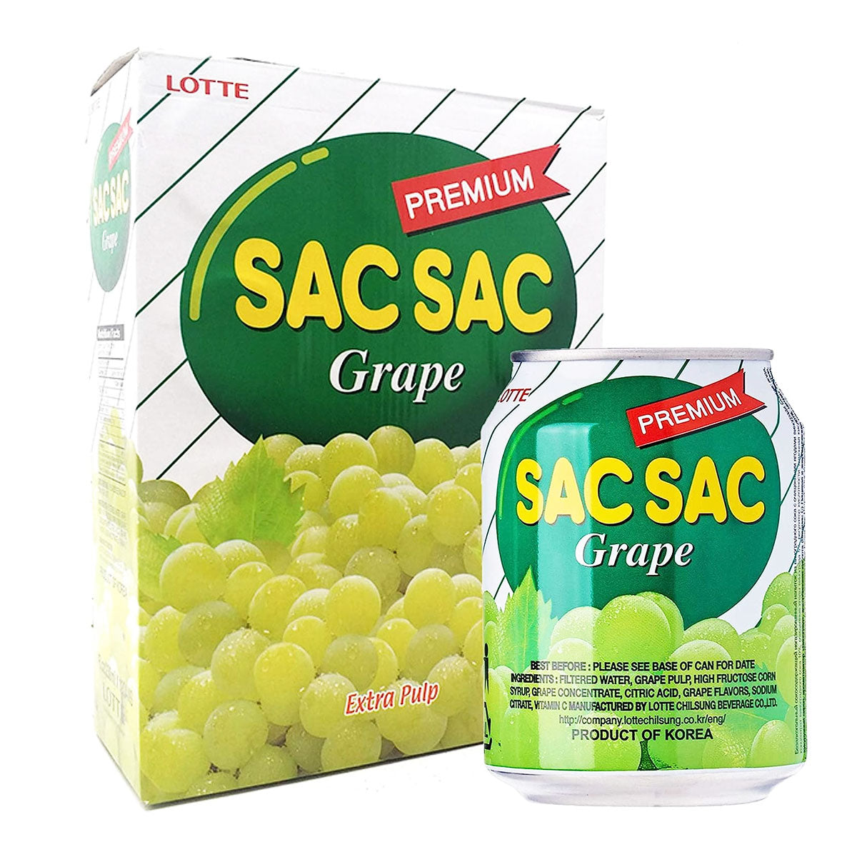 Lotte Sac Sac Grape 8.04fl oz - 12pk – Arcaera