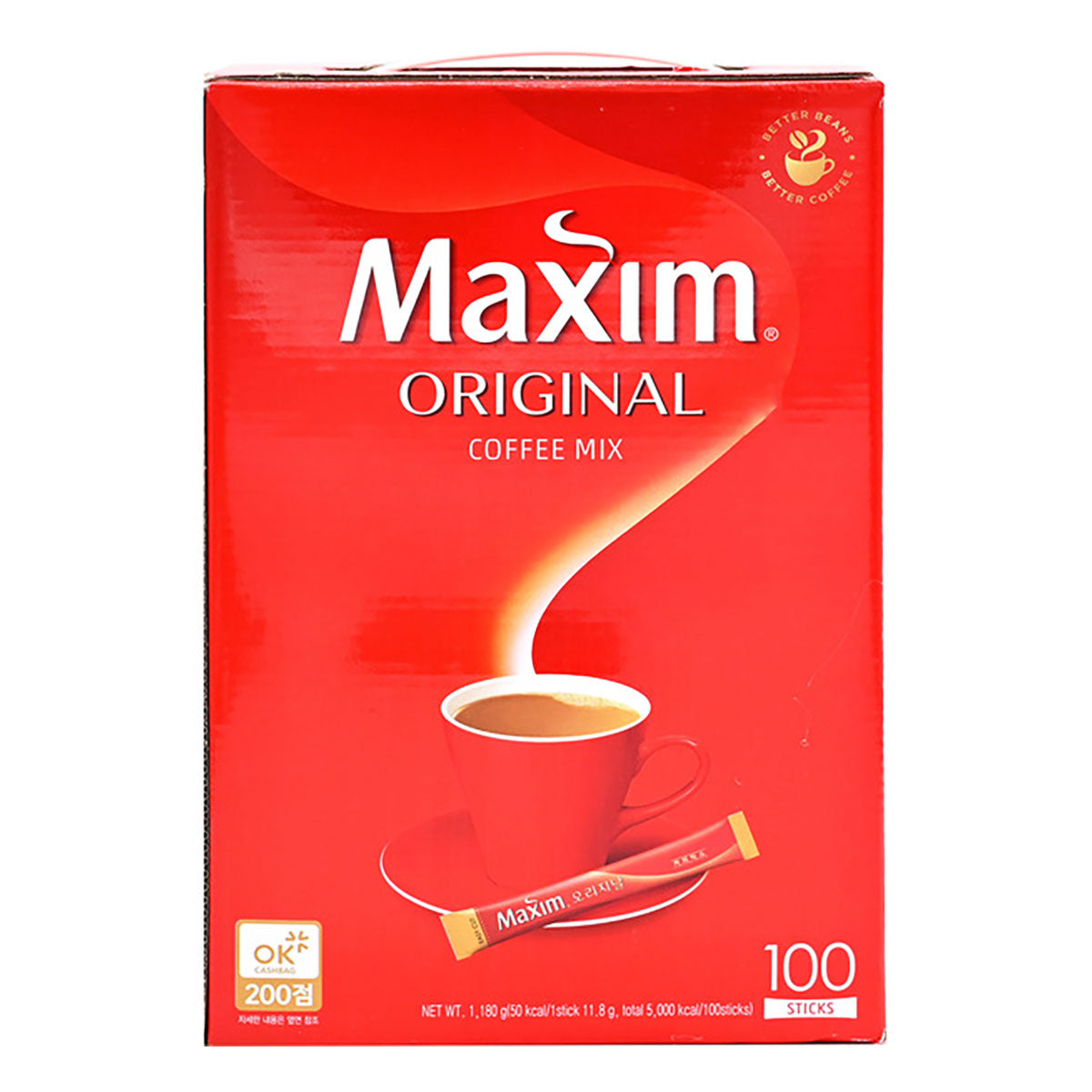 Maxim Original Coffee Mix 0.42oz - 100 sticks – Arcaera