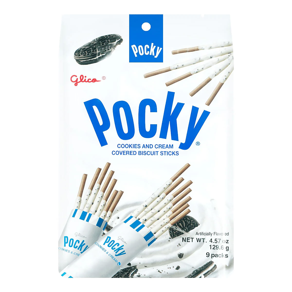 Pocky Cookies and Cream Biscuit Sticks Family Pack - 4.57oz – Arcaera