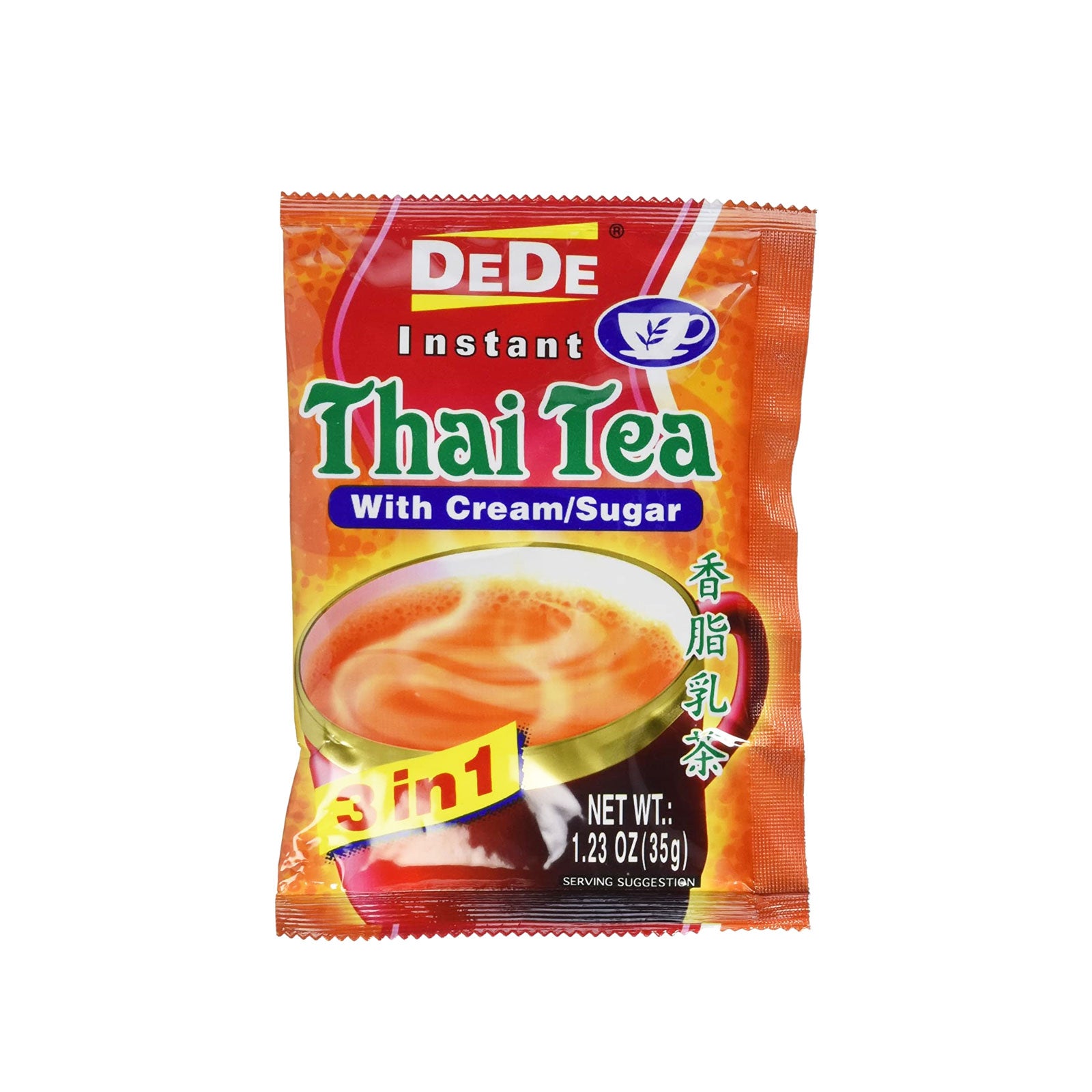 DeDe Instant Thai Tea Drink with Cream and Sugar - 12 Pockets – Arcaera