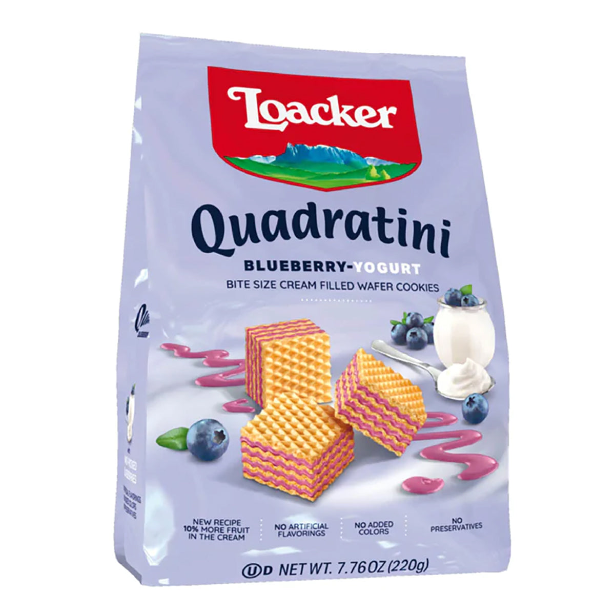 Loacker Quadratini Blueberry Yogurt - 220g – Arcaera