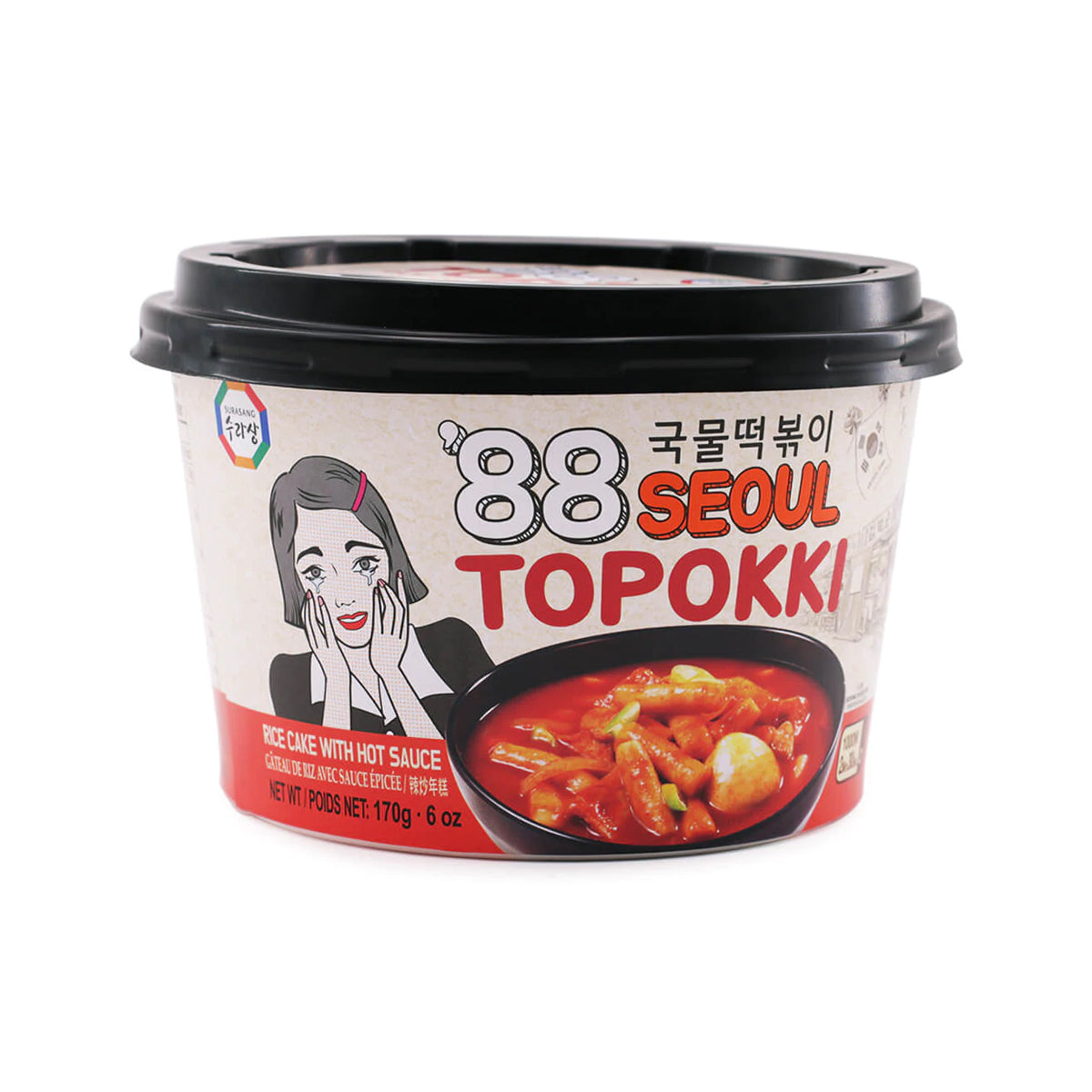 Surasang '88 Seoul Topokki Rice Cake with Hot Sauce - 6oz – Arcaera